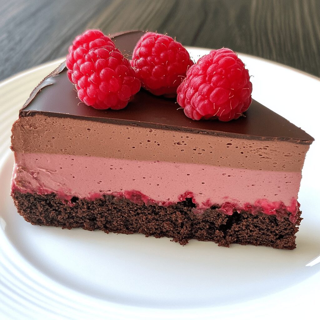 Chocolate Raspberry Mousse Cake