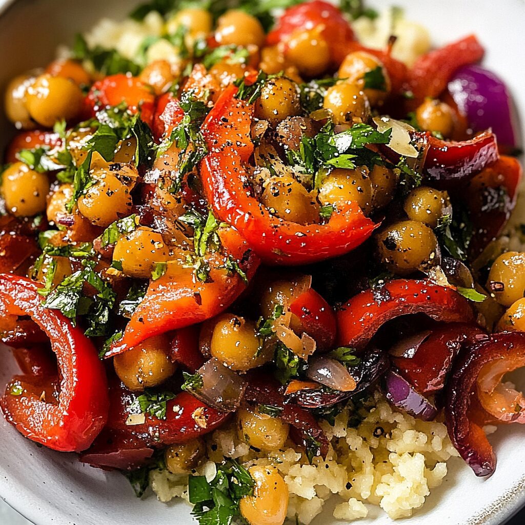 Roasted Red Pepper Salad