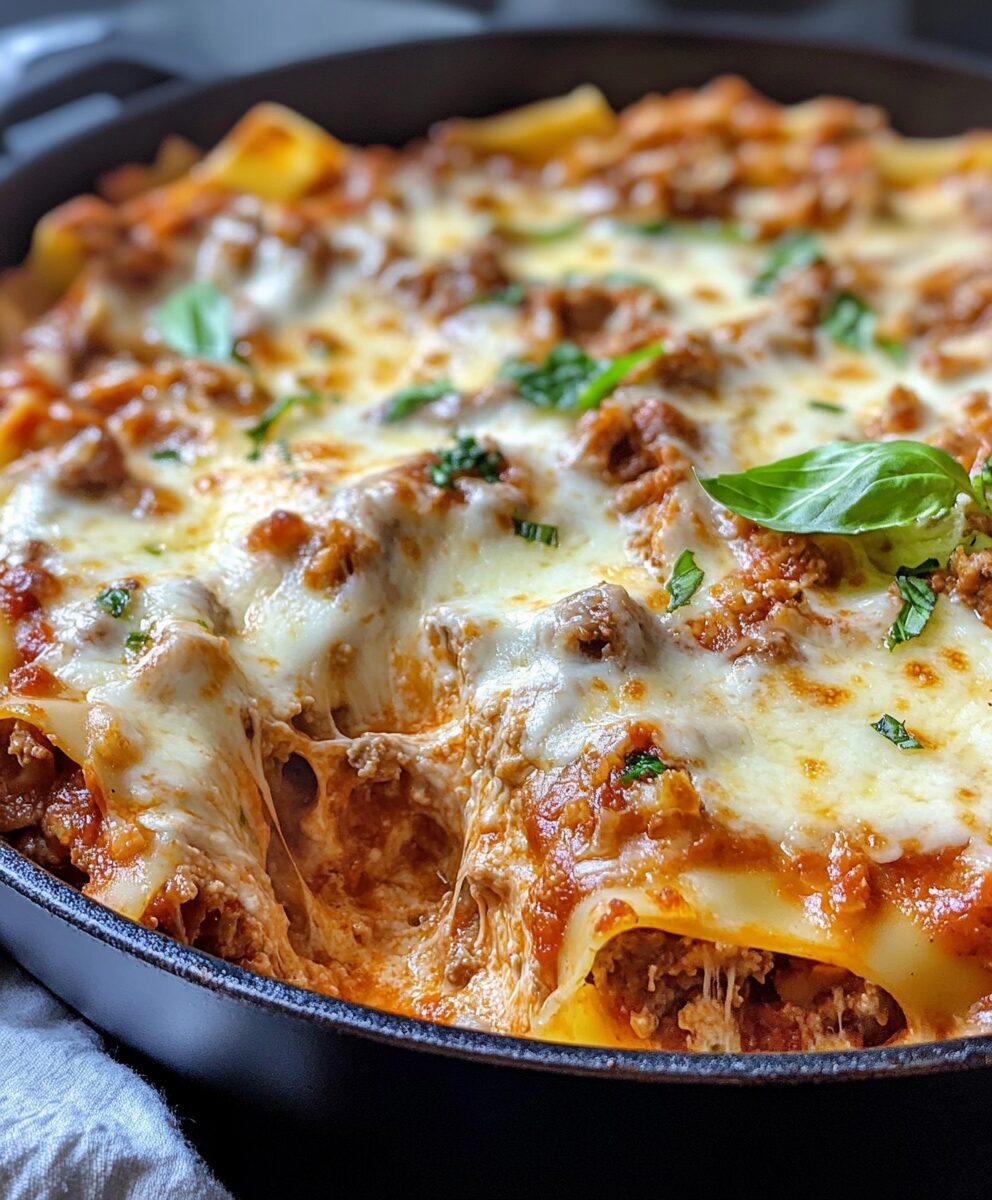 Easy Stovetop Lasagna Skillet