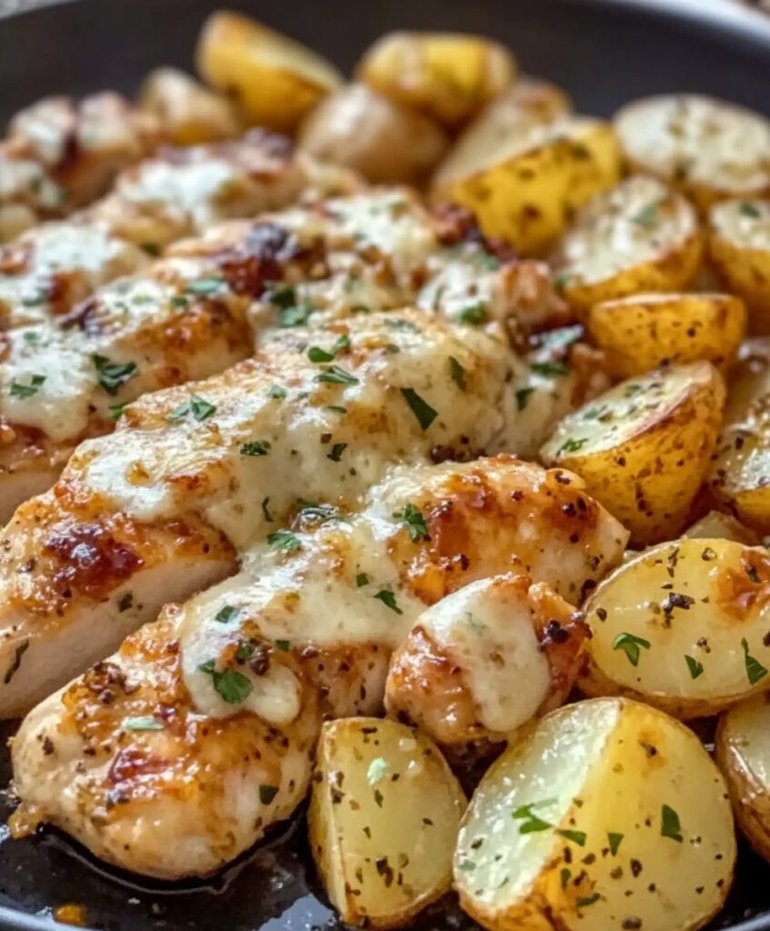 Garlic Parmesan Chicken and Potatoes
