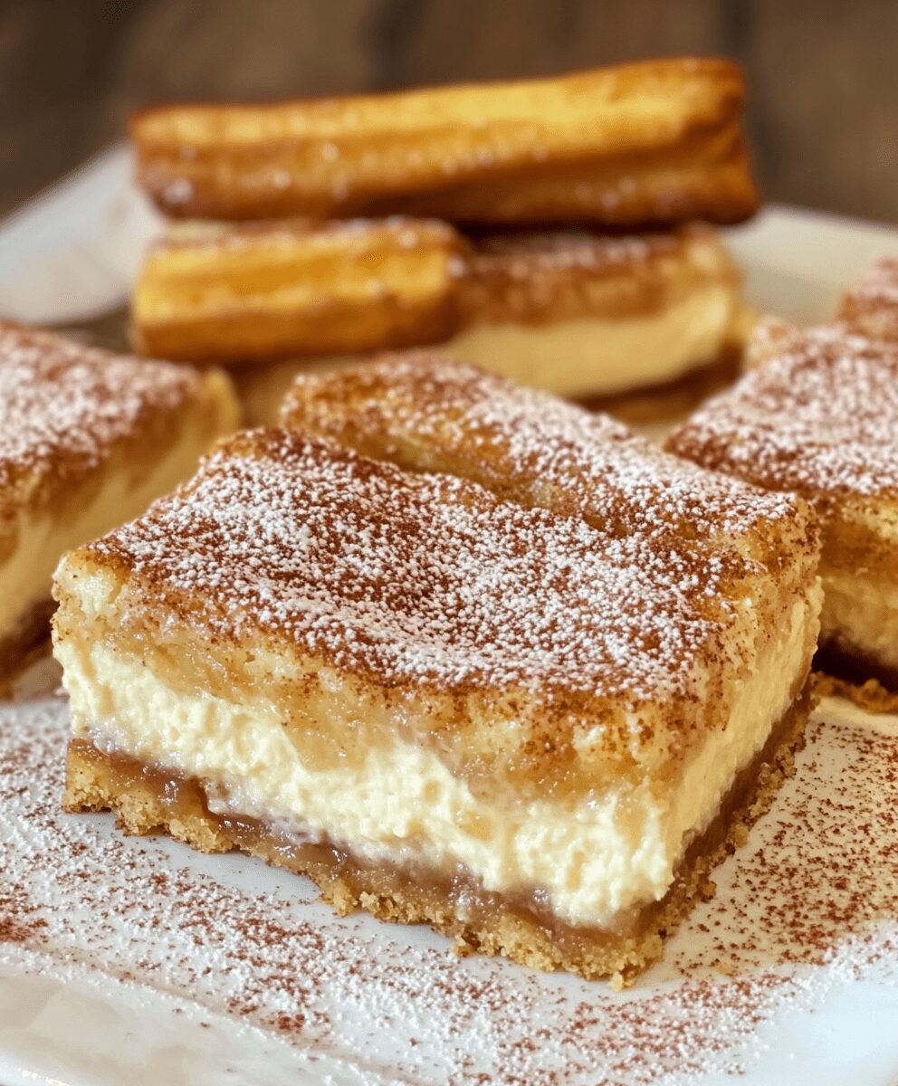 Churro Cheesecake Bars