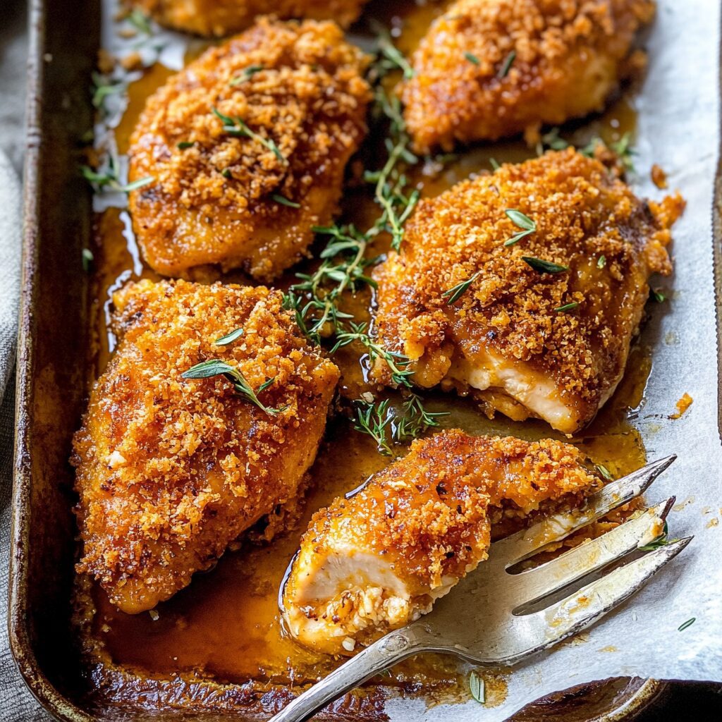 Baked Crunchy Maple Dijon Chicken