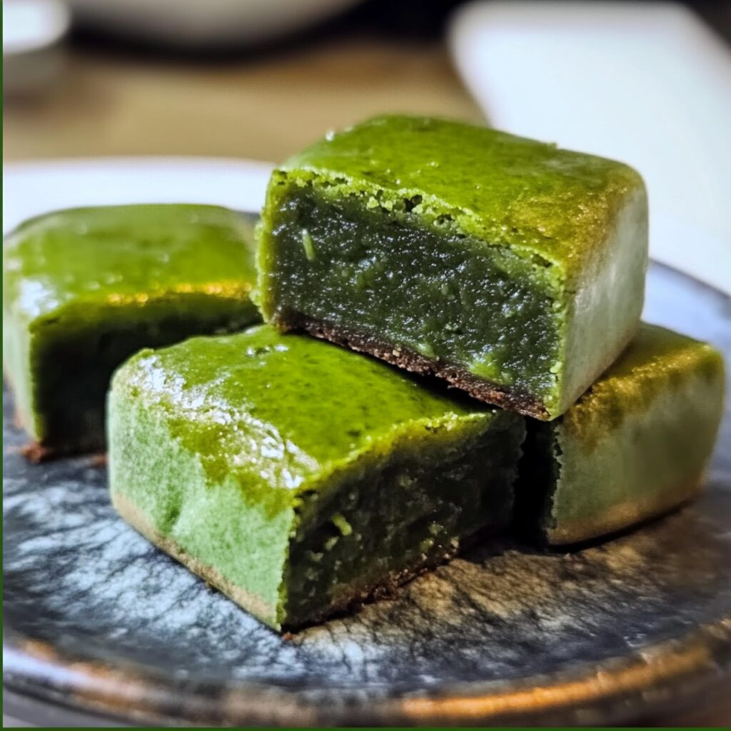 Matcha Brownie Mochi (Brochi)