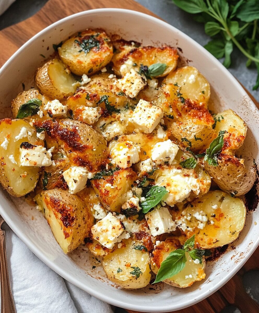 Baked Feta Potatoes