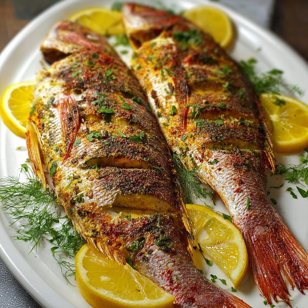 Oven-Baked Whole Snapper