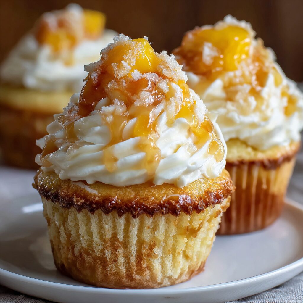 Honey Peach Cream Cheese Cupcakes Recipe