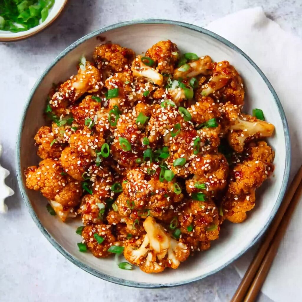 Sticky Sesame Cauliflower Recipe