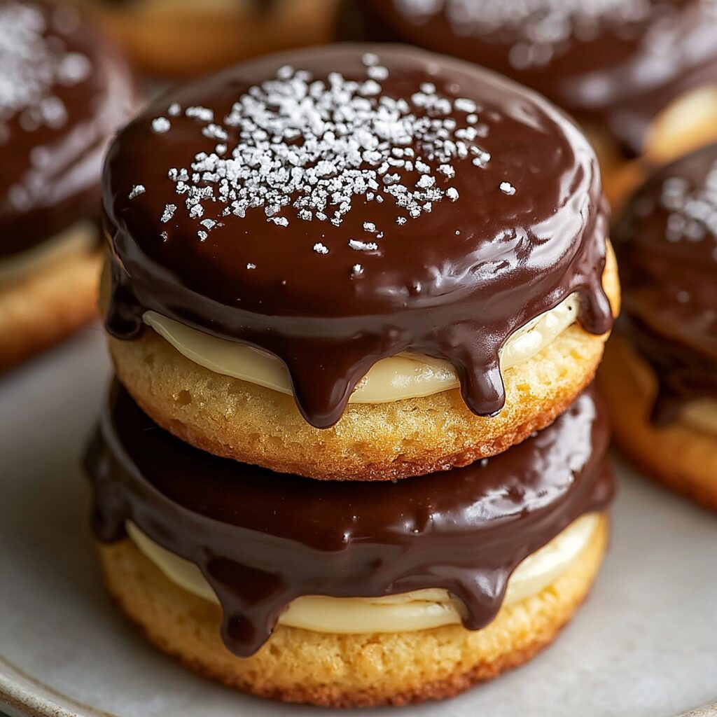 Boston Cream Pie Cookies