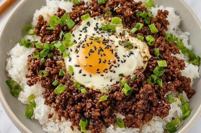 Korean Ground Beef Bowl – Quick, Flavorful, and Easy