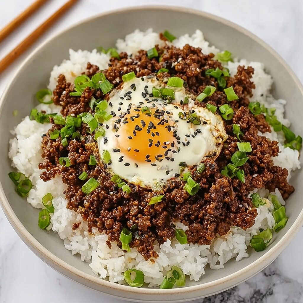 Korean Ground Beef Bowl – Quick, Flavorful, and Easy